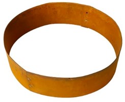 Kantopsluiting Cortenstaal boomring | diameter 50cm Bos-hout