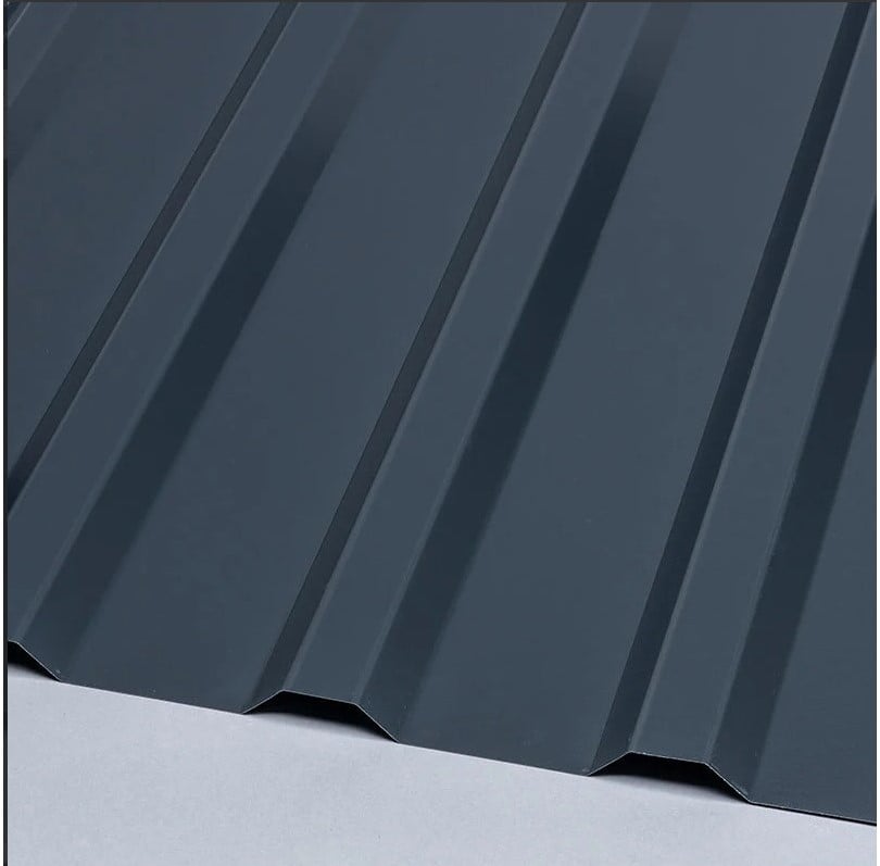 Stalen dakplaat | 109cm breed | antraciet RAL 7016 | 3.00m lang Bos-hout